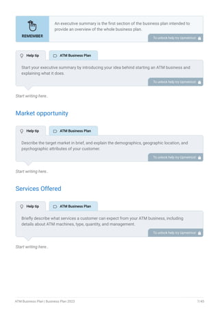 ATM Business Plan Example Template | PDF