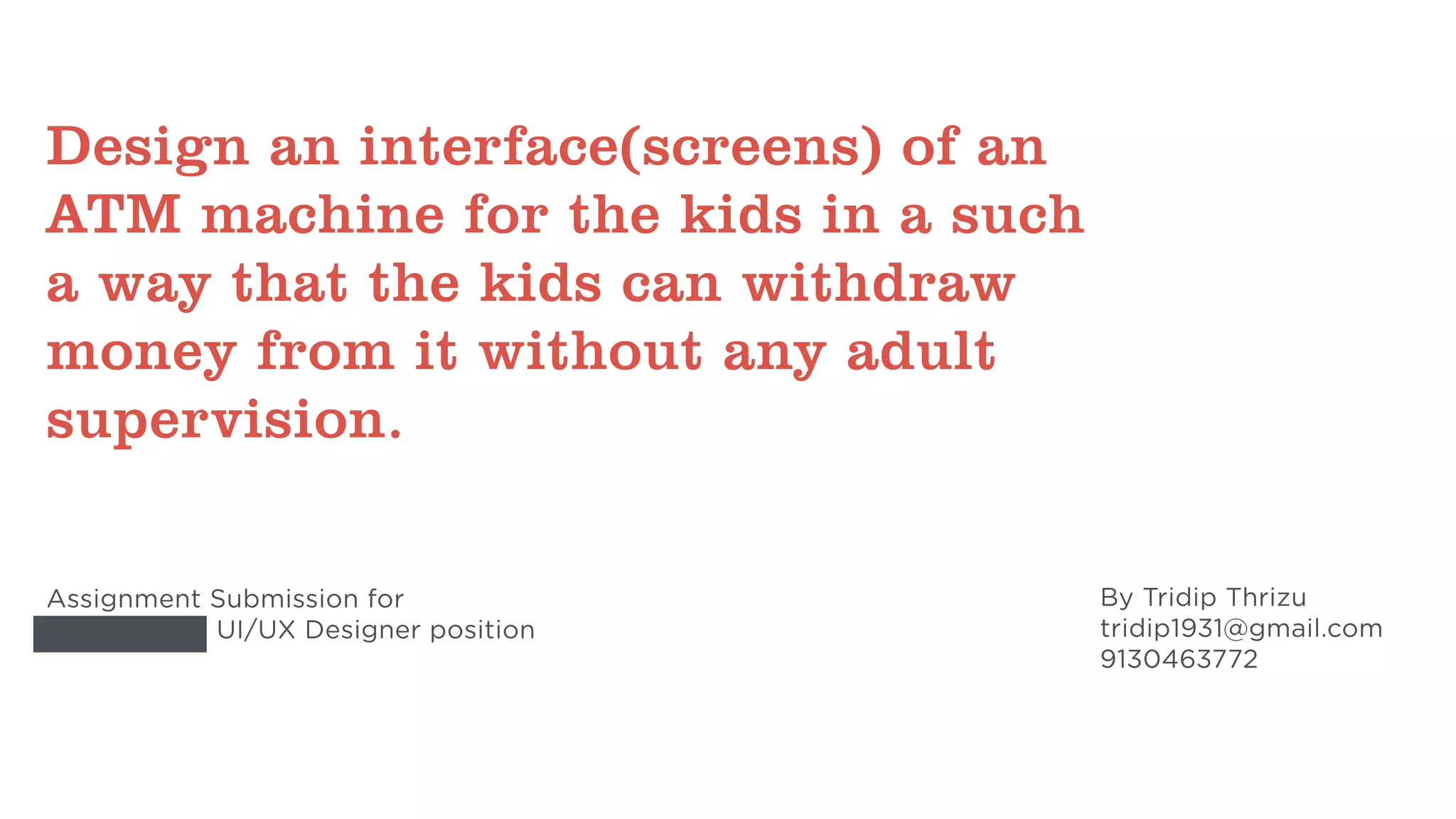ATM for Kids | PPT