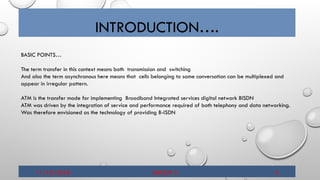 Asynchronous Transfer Mode Introductory Presentation | PPT