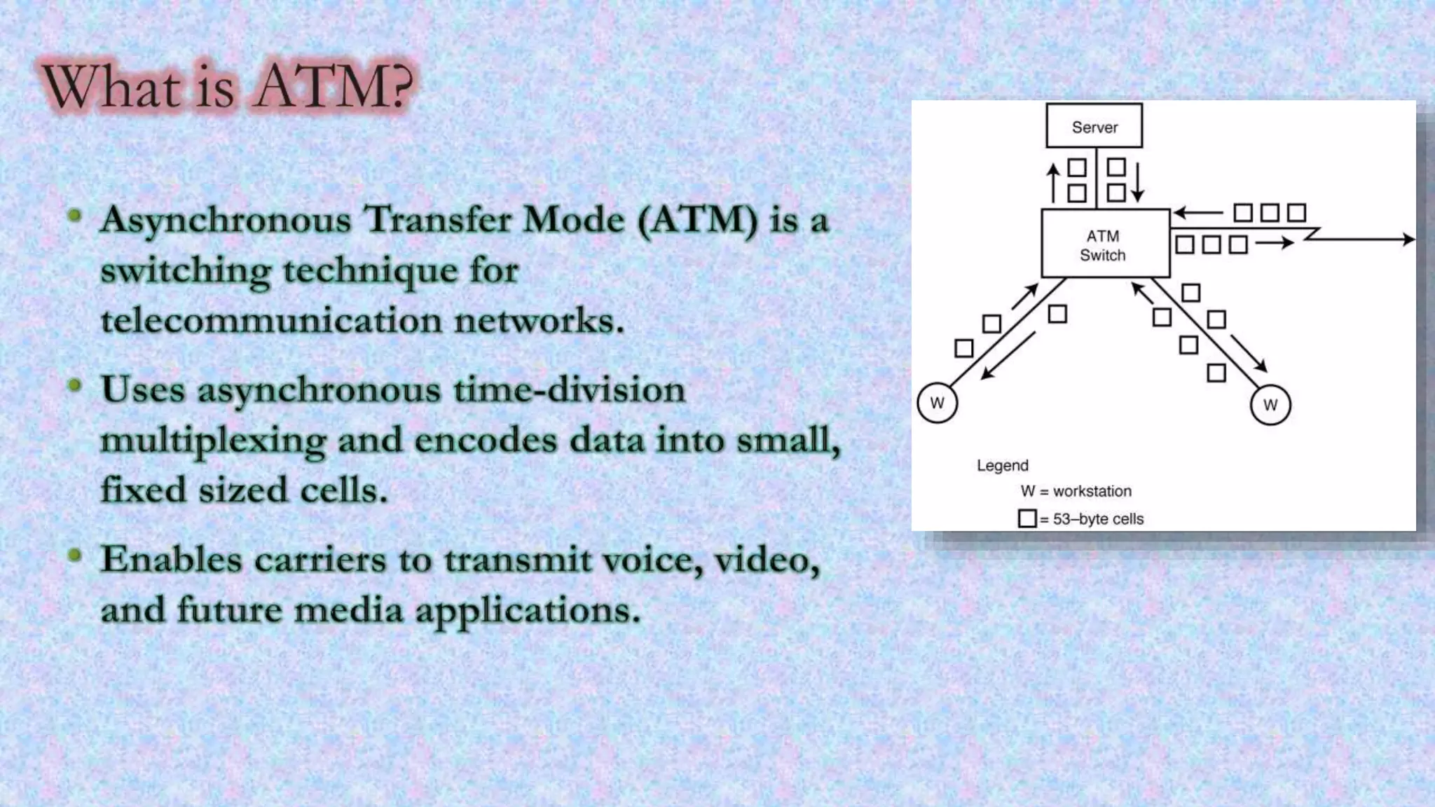 ATM(Asynchronous Transfer Mode) | PPTX | Computer Networking | Computing