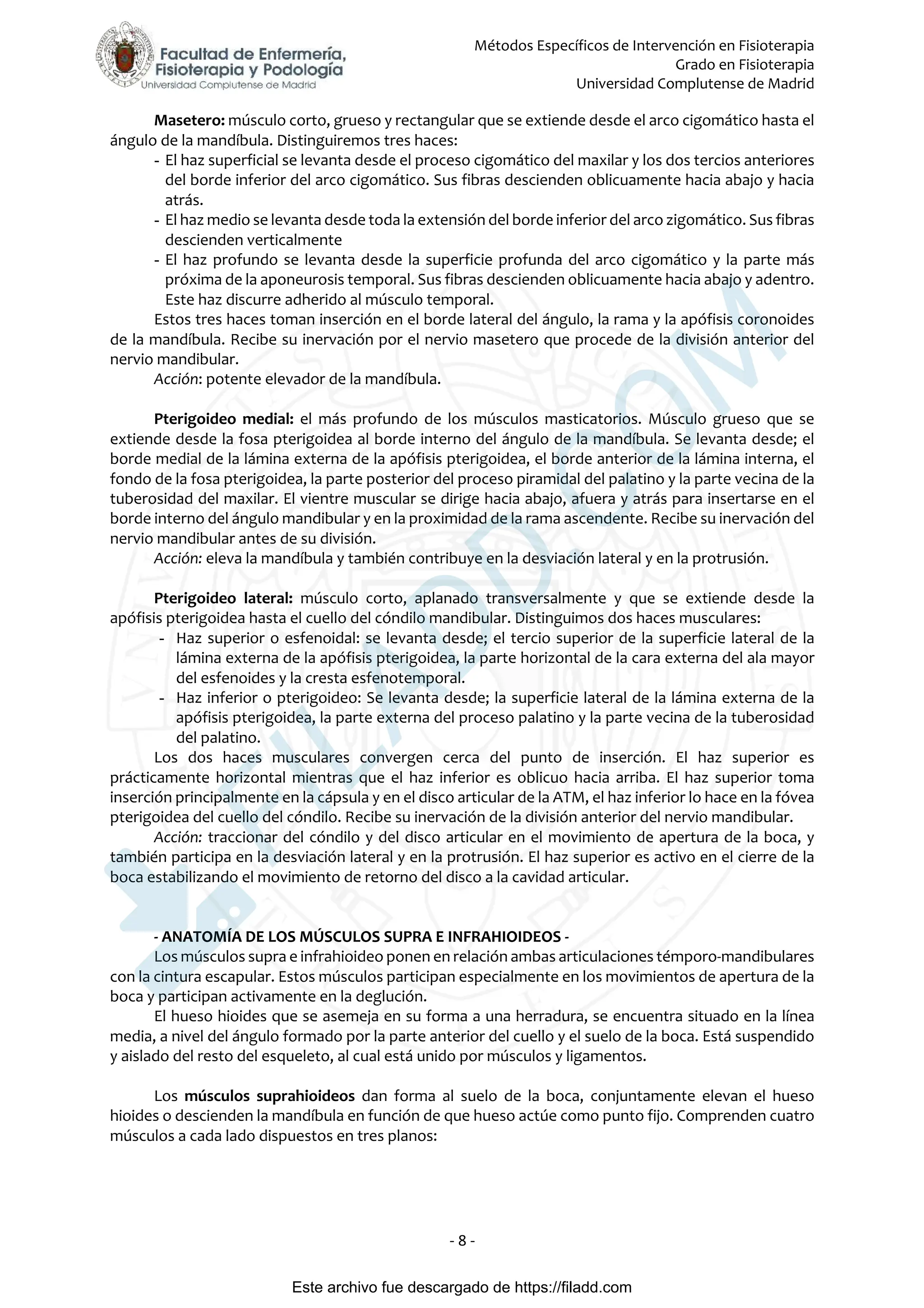 ATM Anatomía y Biomecánica - Art. Temporo Mandibularpdf | PDF