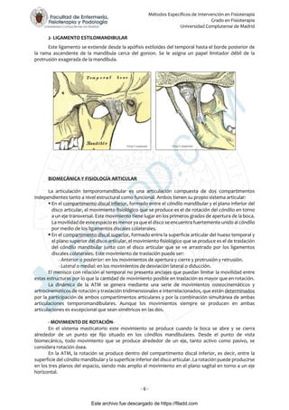 ATM Anatomía y Biomecánica - Art. Temporo Mandibularpdf | PDF