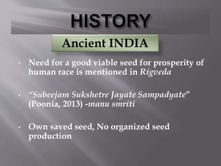Scope of Vegetable seed production in India | PPTX