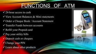 Atm-Automated Teller Machines prepared by Abhijith Rajasekharan | PPT