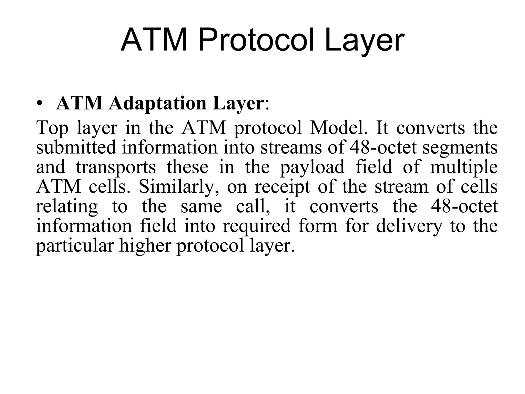 Asynchronous Transfer Mode Atm Ppt