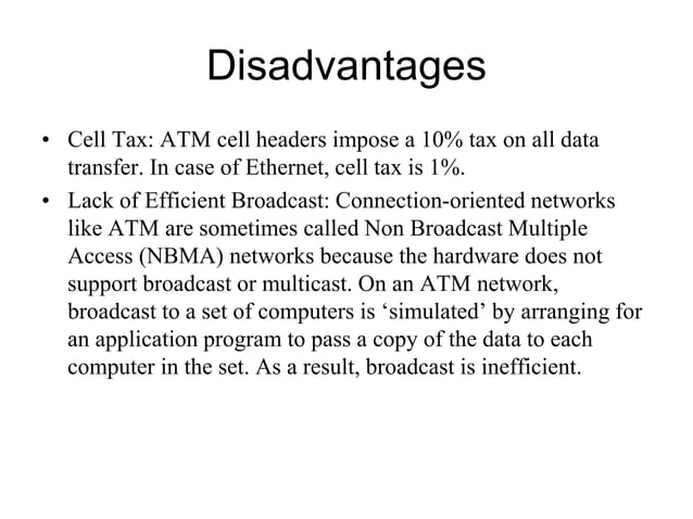 Asynchronous Transfer Mode Atm Ppt