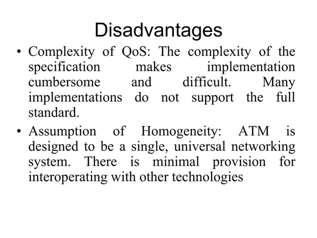 Asynchronous Transfer Mode Atm Ppt