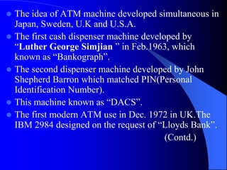 Atm banking | PPT