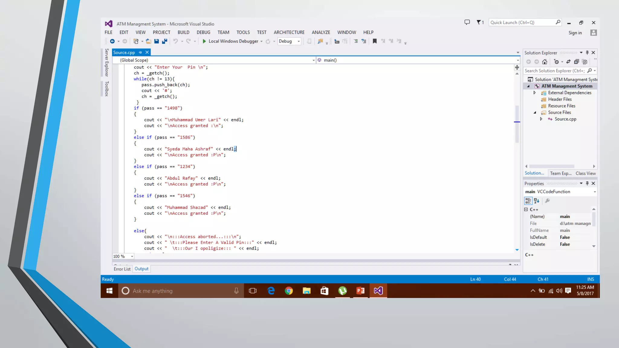 ATM project presentation | PPTX