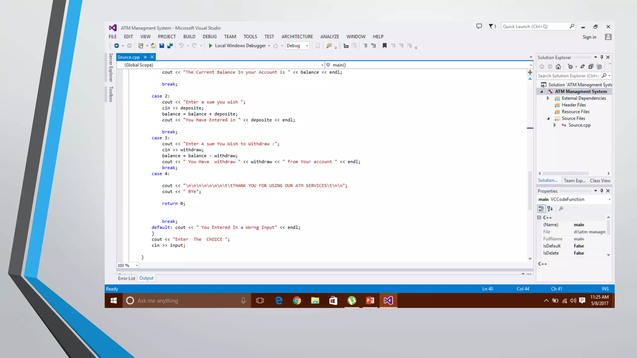 ATM project presentation | PPTX
