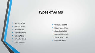 ATM project presentation | PPTX