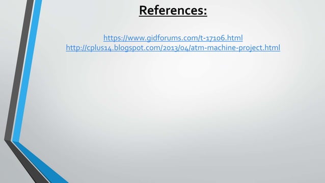 ATM project presentation | PPTX