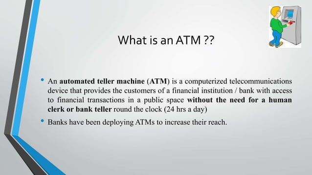 ATM project presentation | PPTX