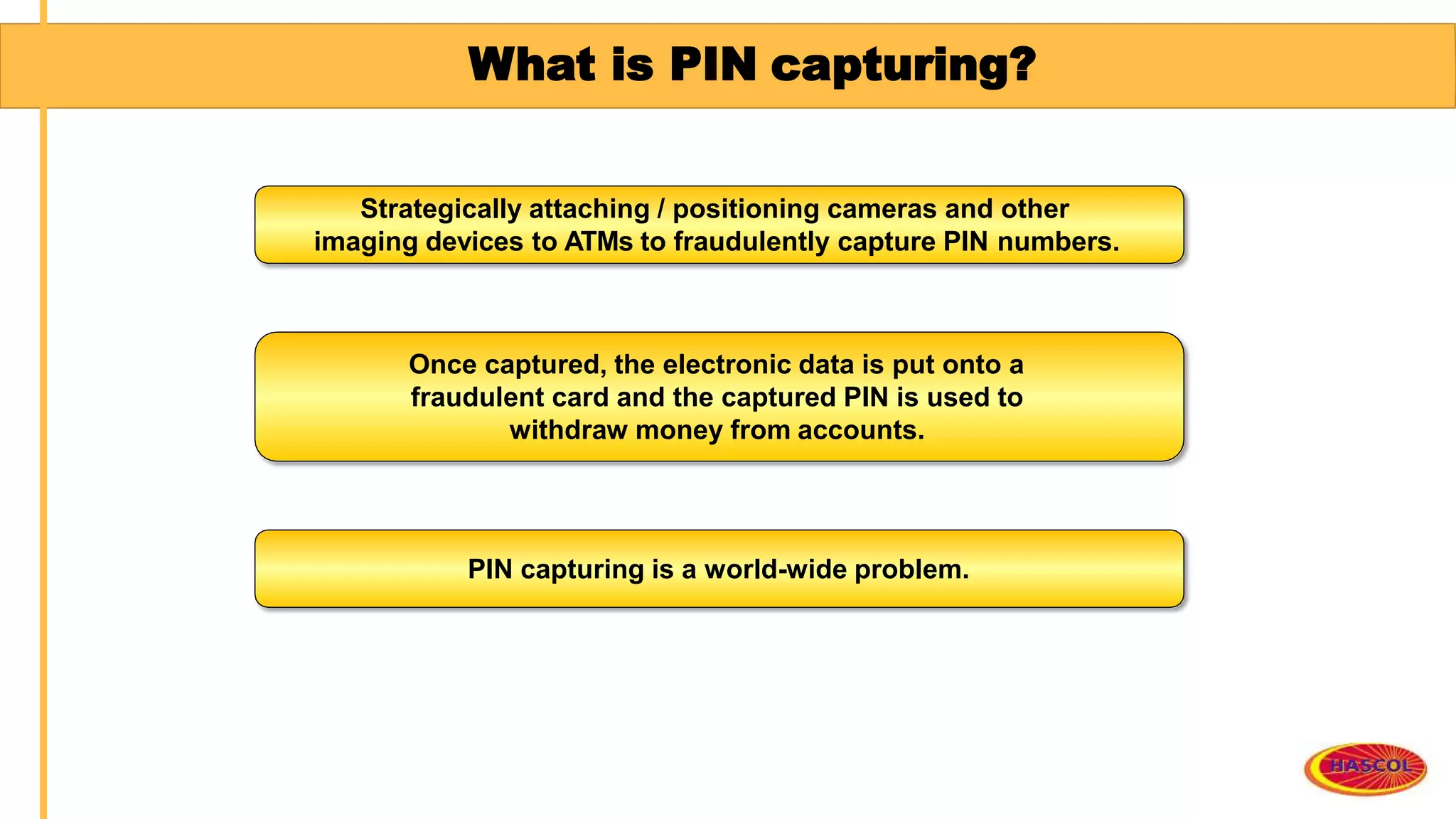 Atm card skimming & pin capturing awareness | PPTX | Computer ...