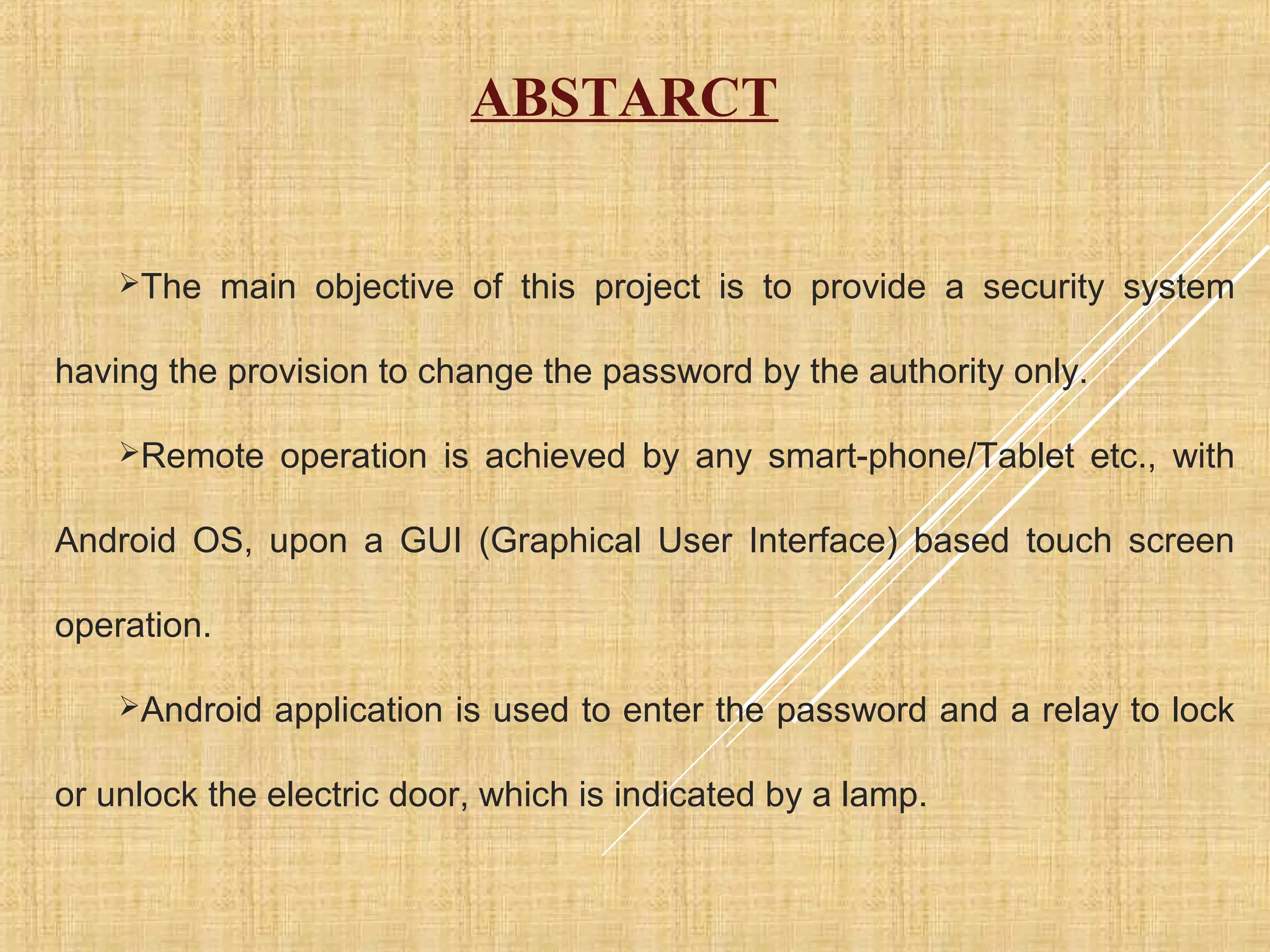 Atmega Based Garage Door Openning Ppt Operating Systems Computer Software And Applications
