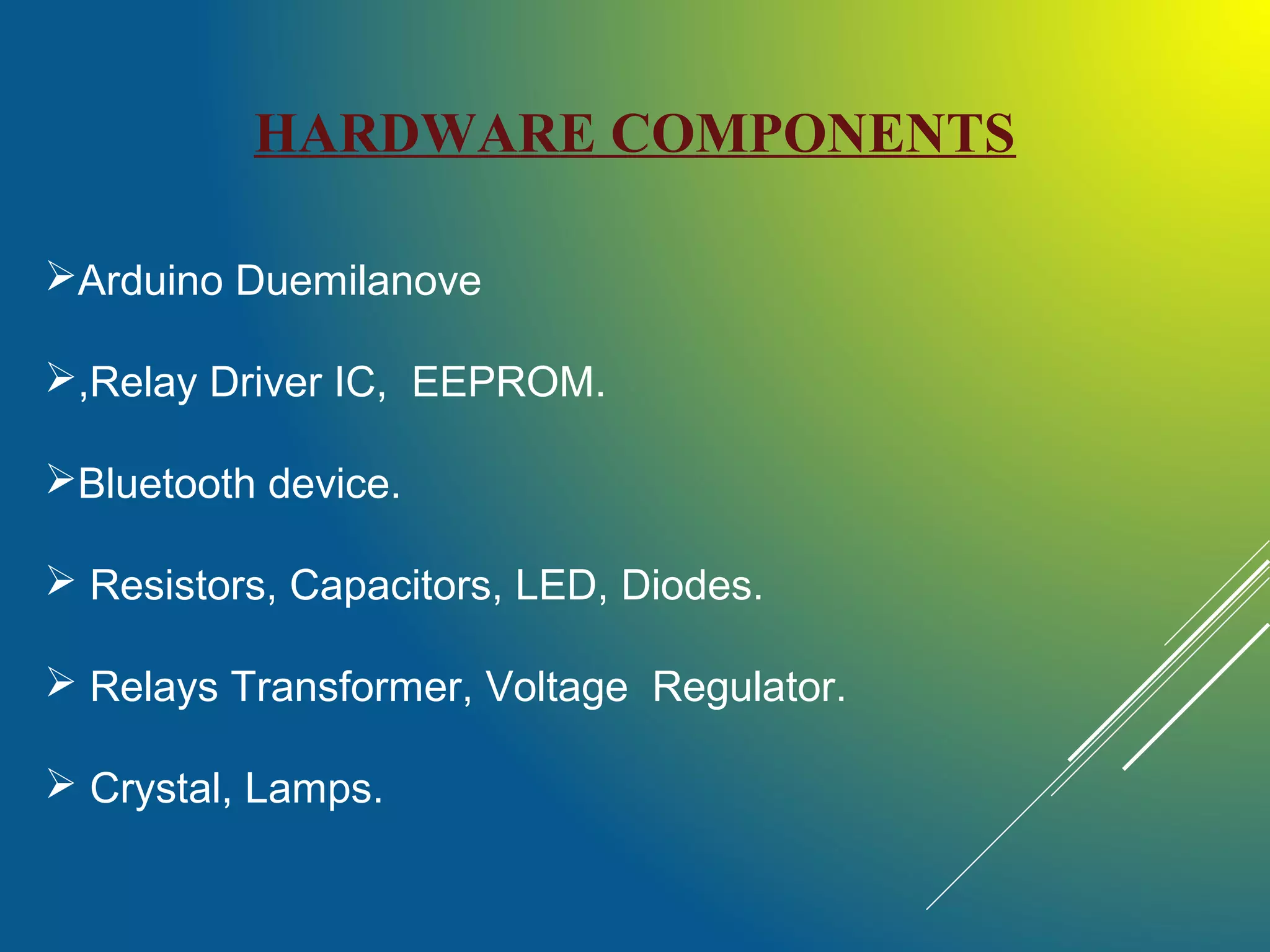 Atmega Based Garage Door Openning Ppt Operating Systems Computer Software And Applications