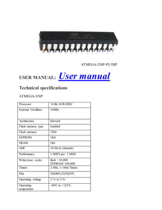 ATmega328p | DOCX