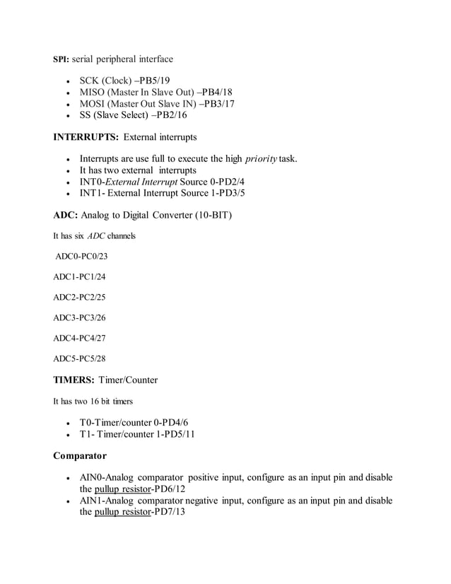 ATmega328p | DOCX | Computer Peripherals | Computing