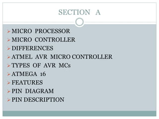 Atmega16 | PPTX | Computer Peripherals | Computing