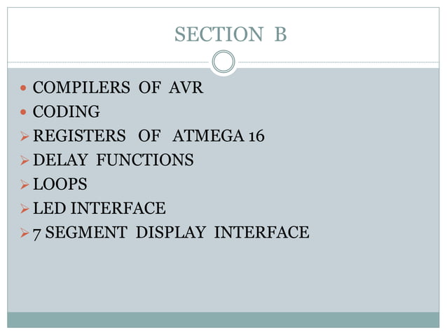 Atmega16 | PPTX | Computer Peripherals | Computing