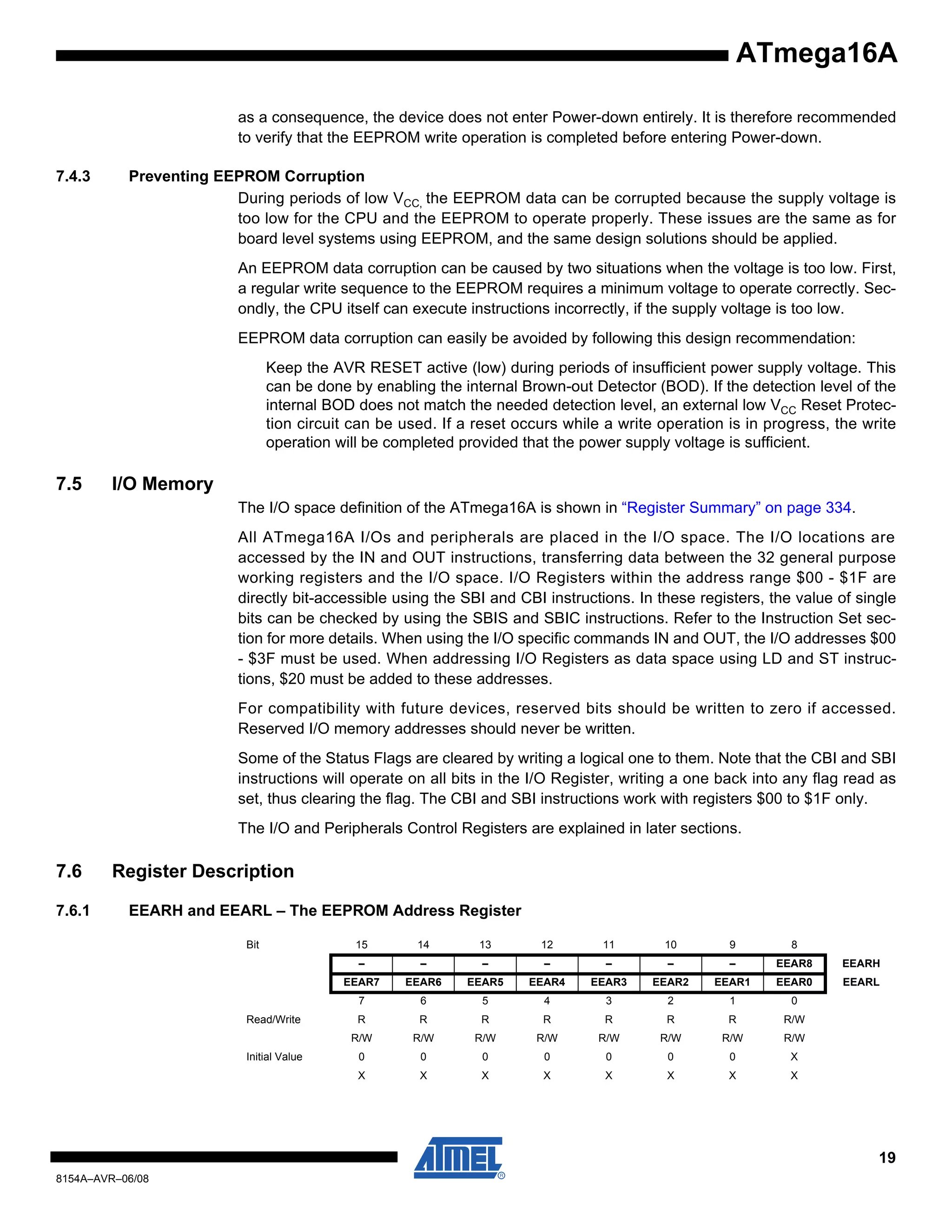 A tmega16A Microcontroller Data Sheet | PDF