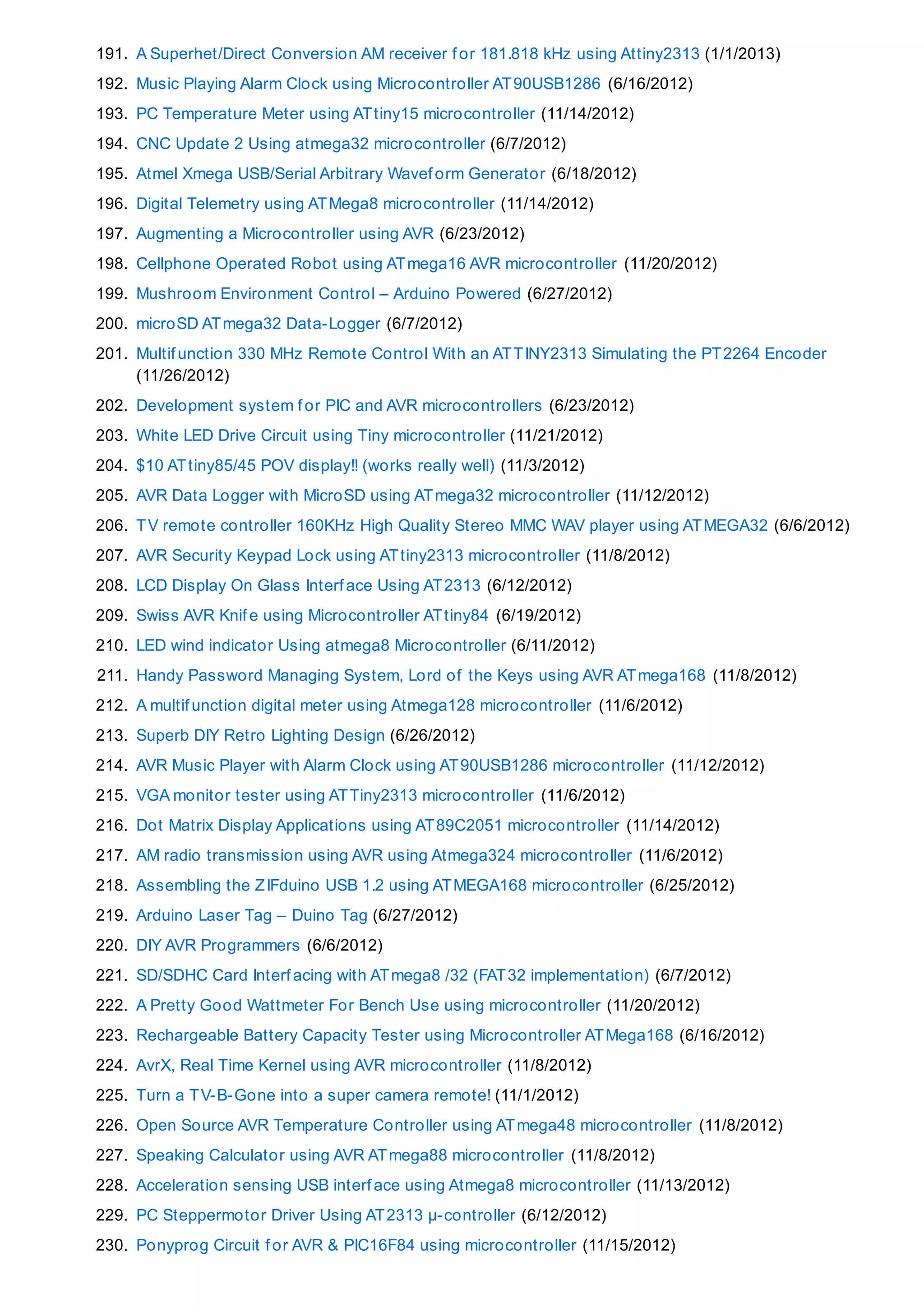 Atmega32 avr.com-projects | PDF | Computer Peripherals | Computing