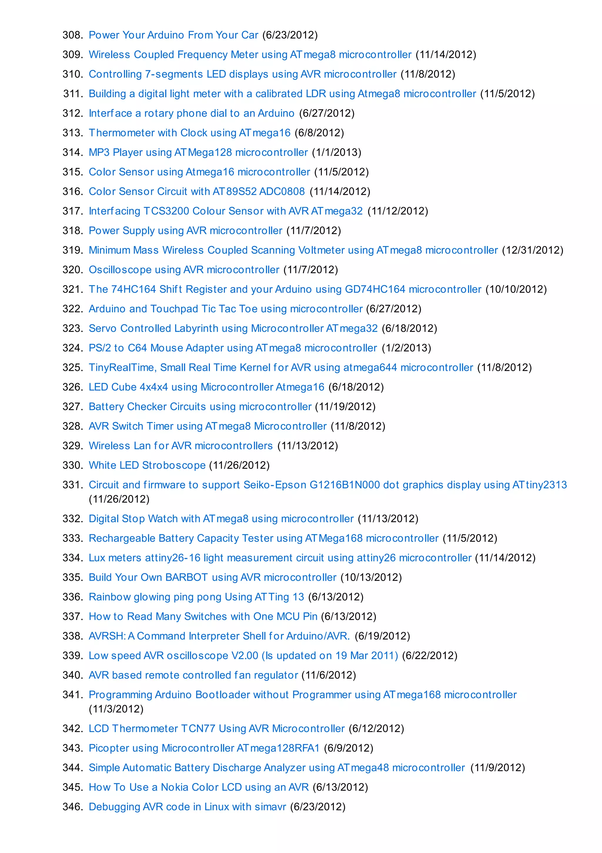 Atmega32 avr.com-projects | PDF