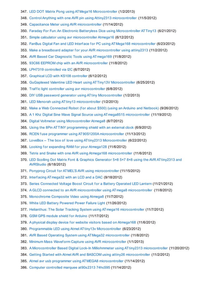 Atmega32 avr.com-projects | PDF | Computer Peripherals | Computing