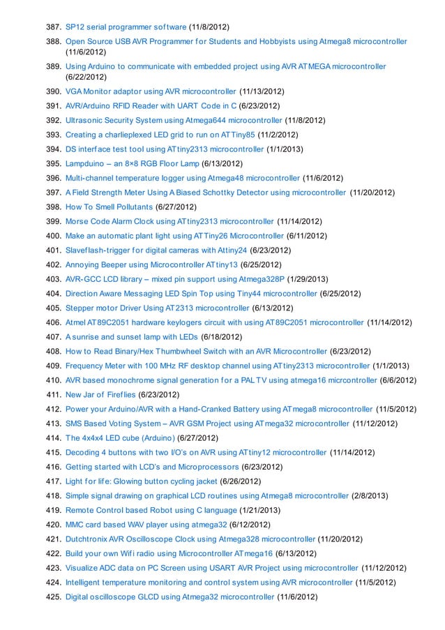 Atmega32 avr.com-projects | PDF | Computer Peripherals | Computing