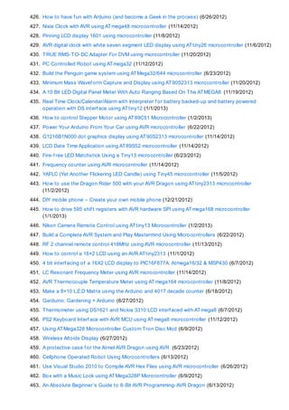 Atmega32 avr.com-projects | PDF