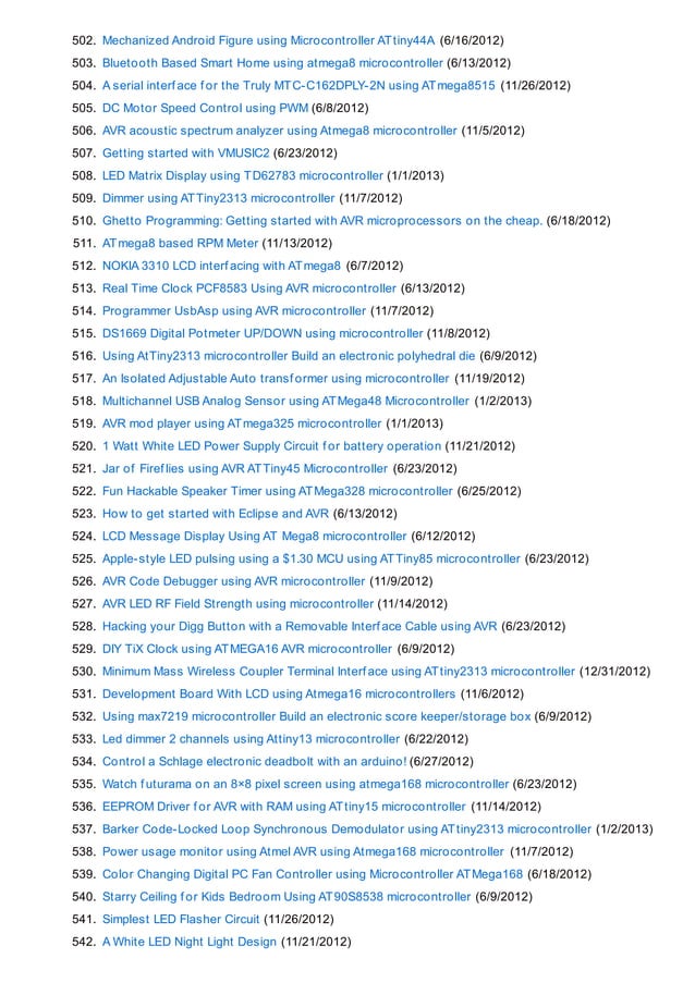 Atmega32 avr.com-projects | PDF | Computer Peripherals | Computing