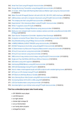 Atmega32 avr.com-projects | PDF