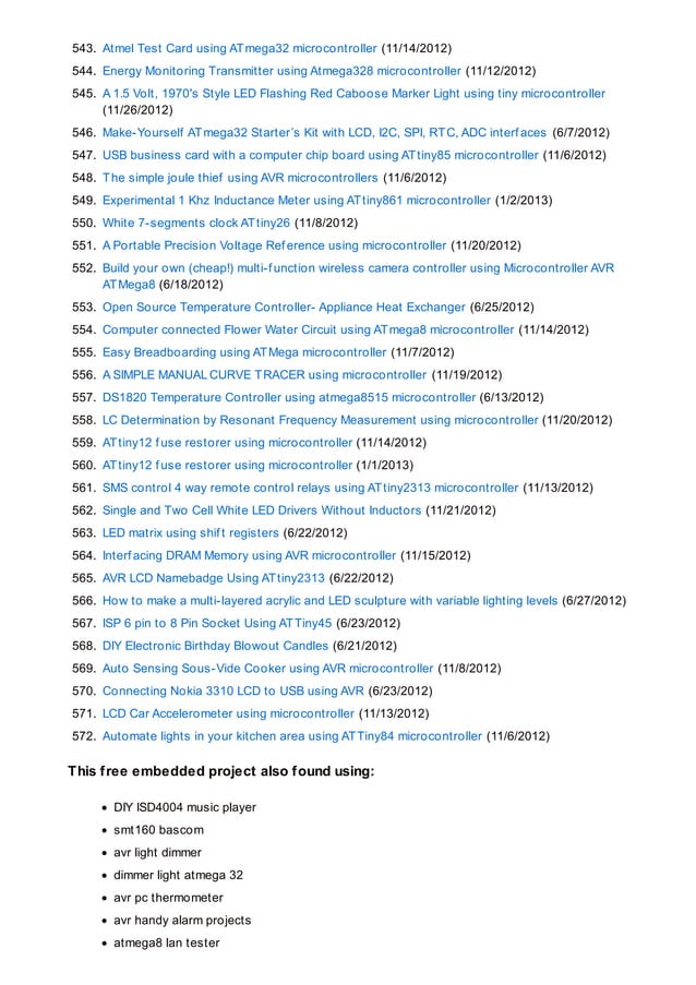 Atmega32 avr.com-projects | PDF | Computer Peripherals | Computing