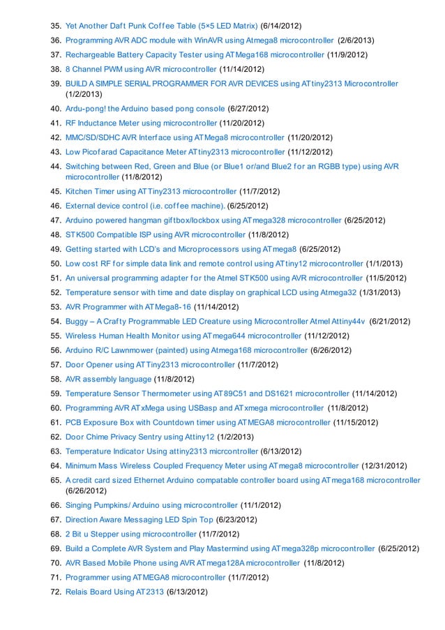 Atmega32 avr.com-projects | PDF | Computer Peripherals | Computing