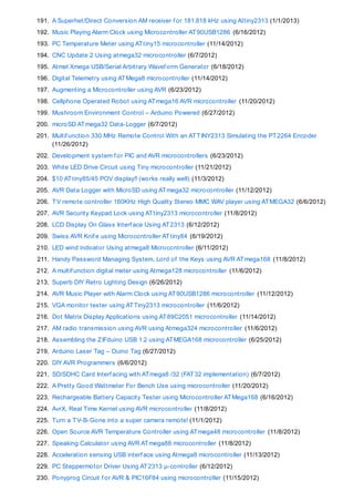 Atmega32 avr.com-projects | PDF