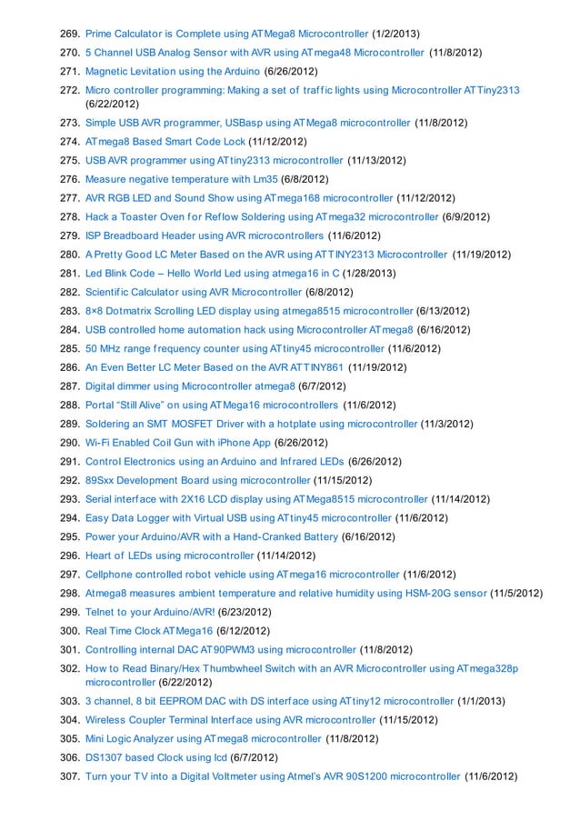 Atmega32 avr.com-projects | PDF | Computer Peripherals | Computing