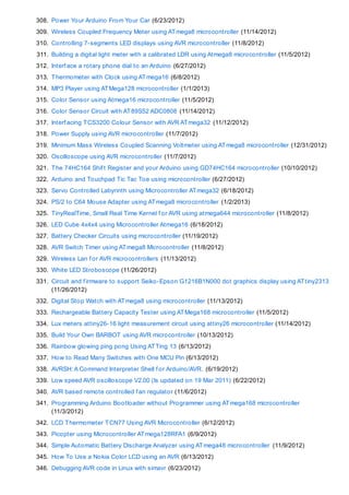 Atmega32 avr.com-projects | PDF