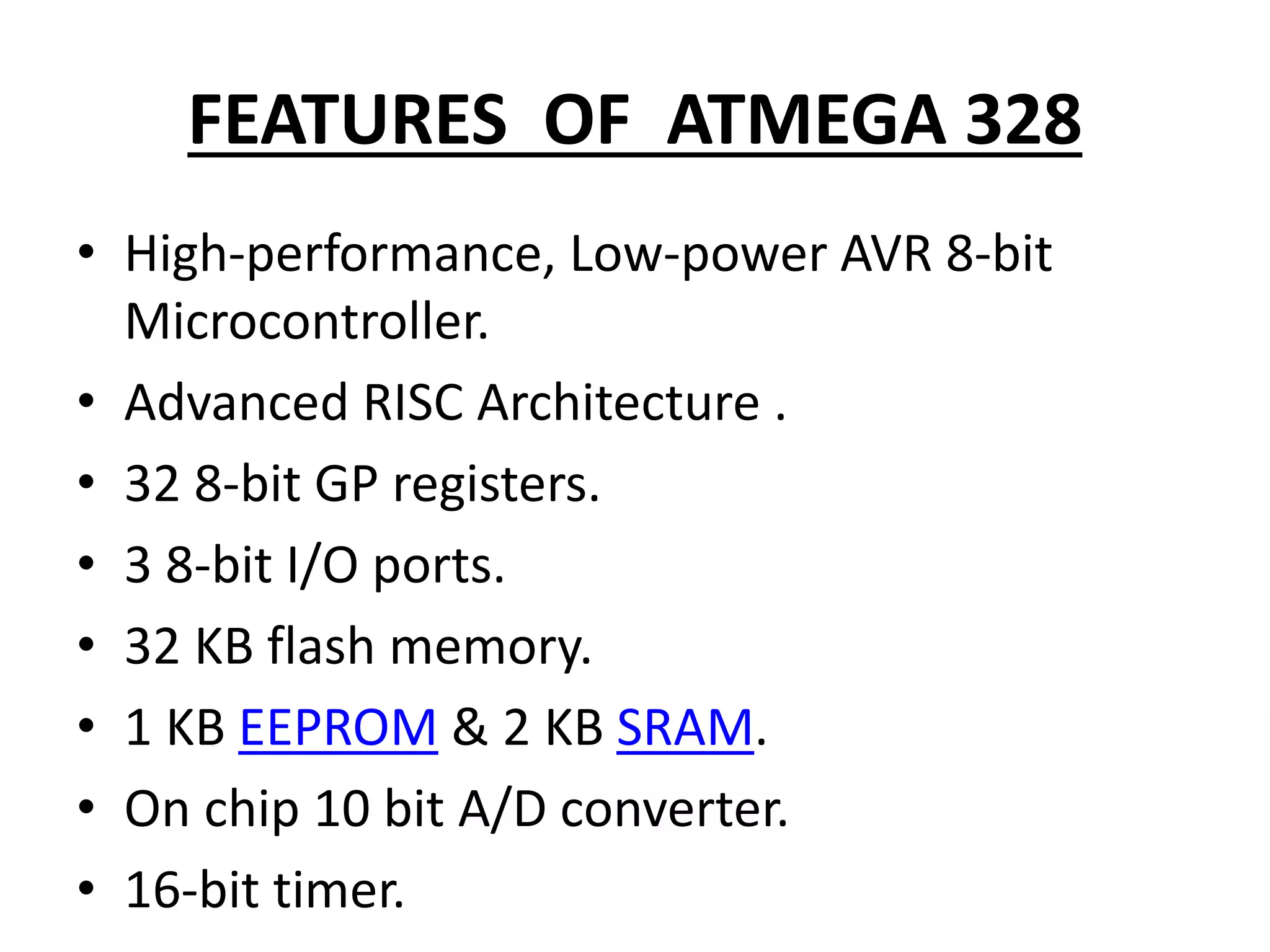 ATMEGA 328 | PPTX