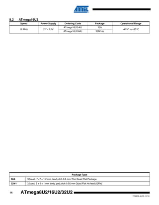 Atmega8u2 mur | PDF