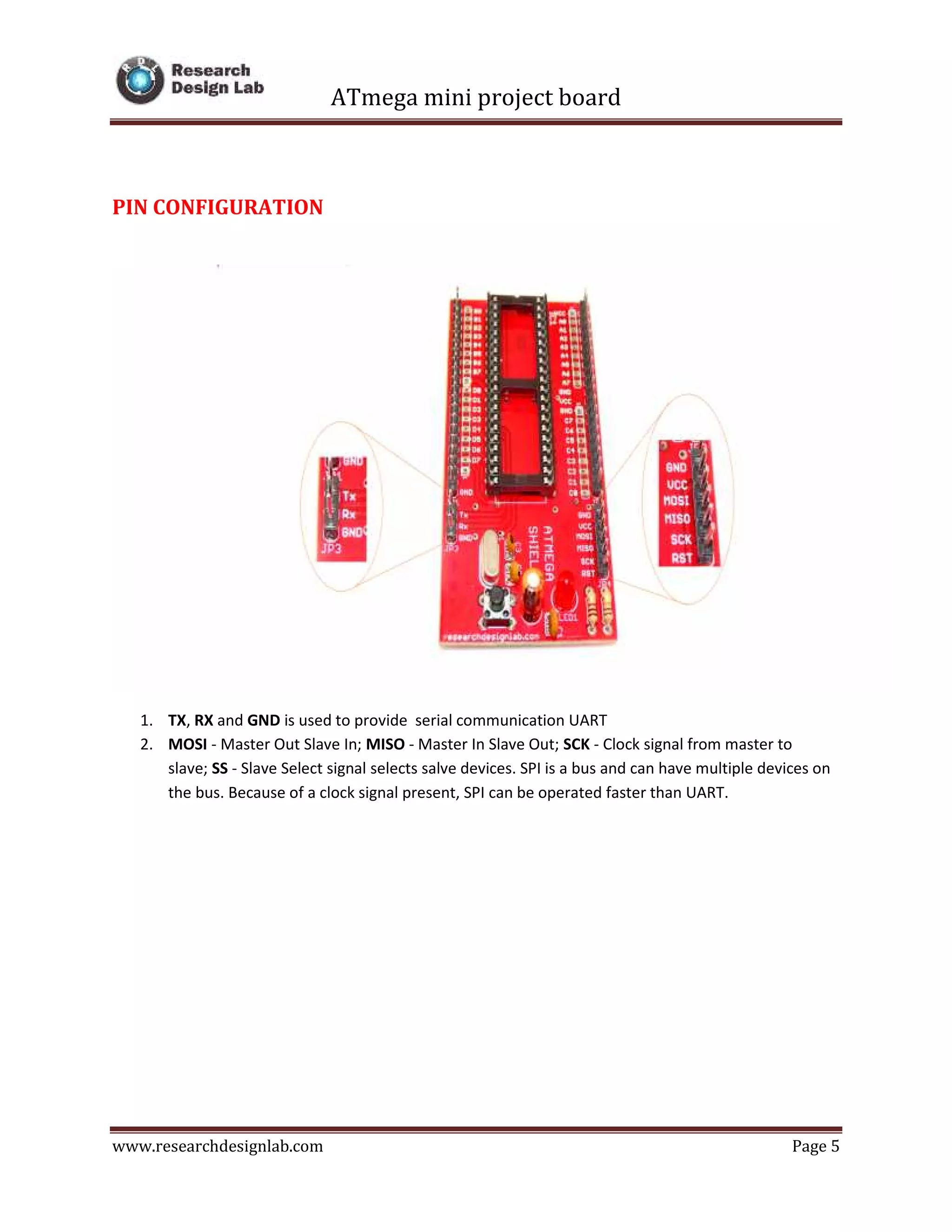Atmega Mini project Board | PDF
