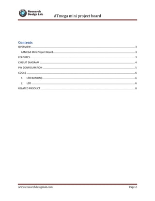 Atmega Mini project Board | PDF