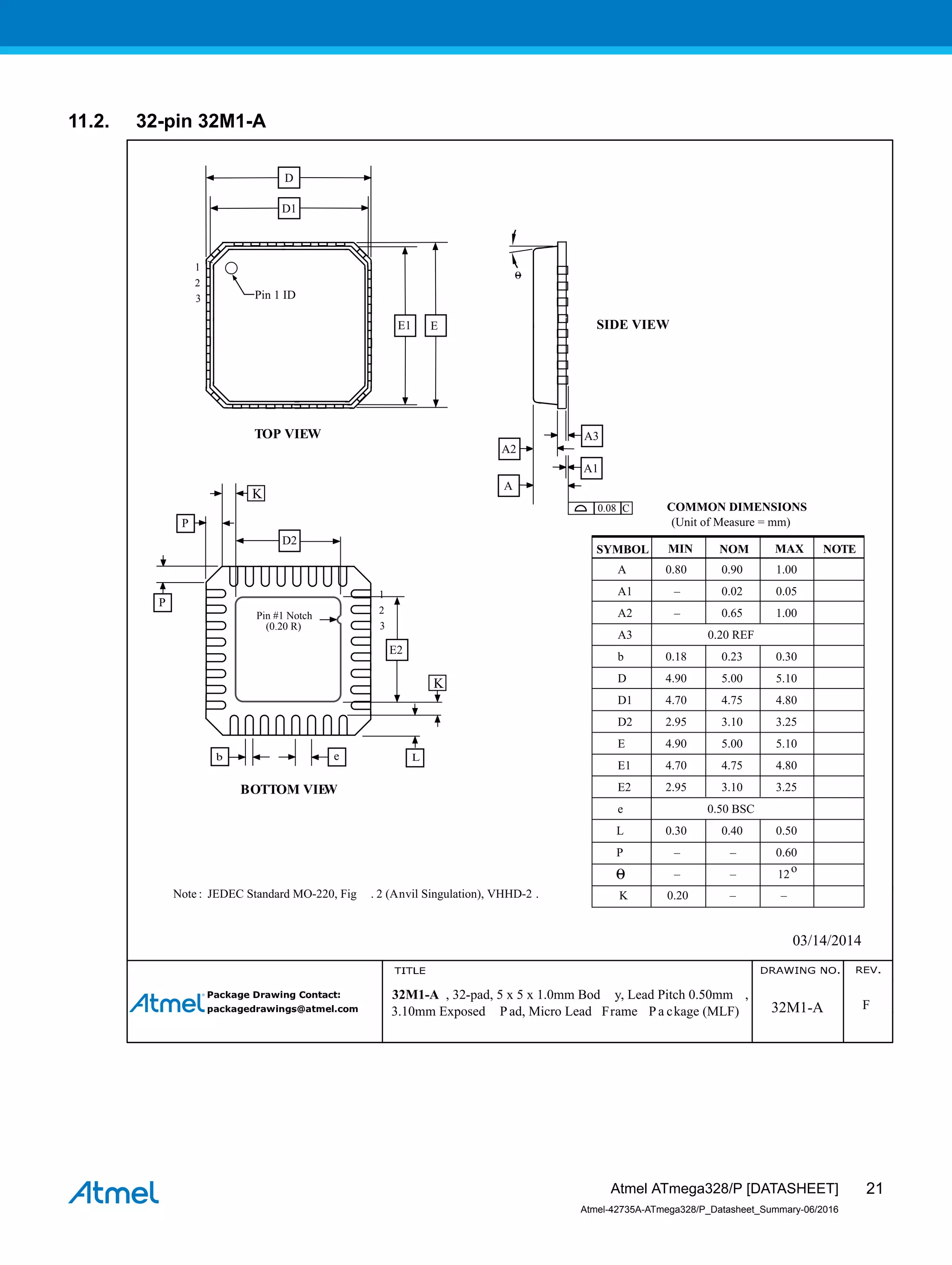 Atmel 42735-8-bit-avr-microcontroller-a tmega328-328-p_summary | PDF ...
