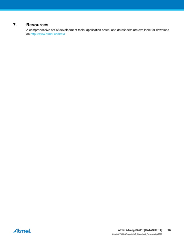 Atmel 42735-8-bit-avr-microcontroller-a tmega328-328-p_summary | PDF | Operating Systems ...