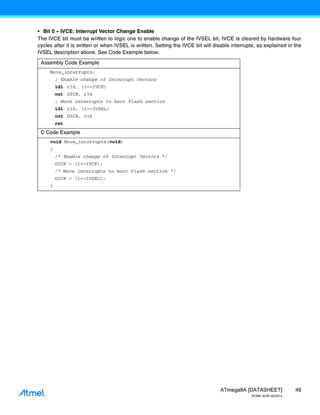 Atmel 8159-8-bit-avr-microcontroller-a tmega8-a_datasheet | PDF