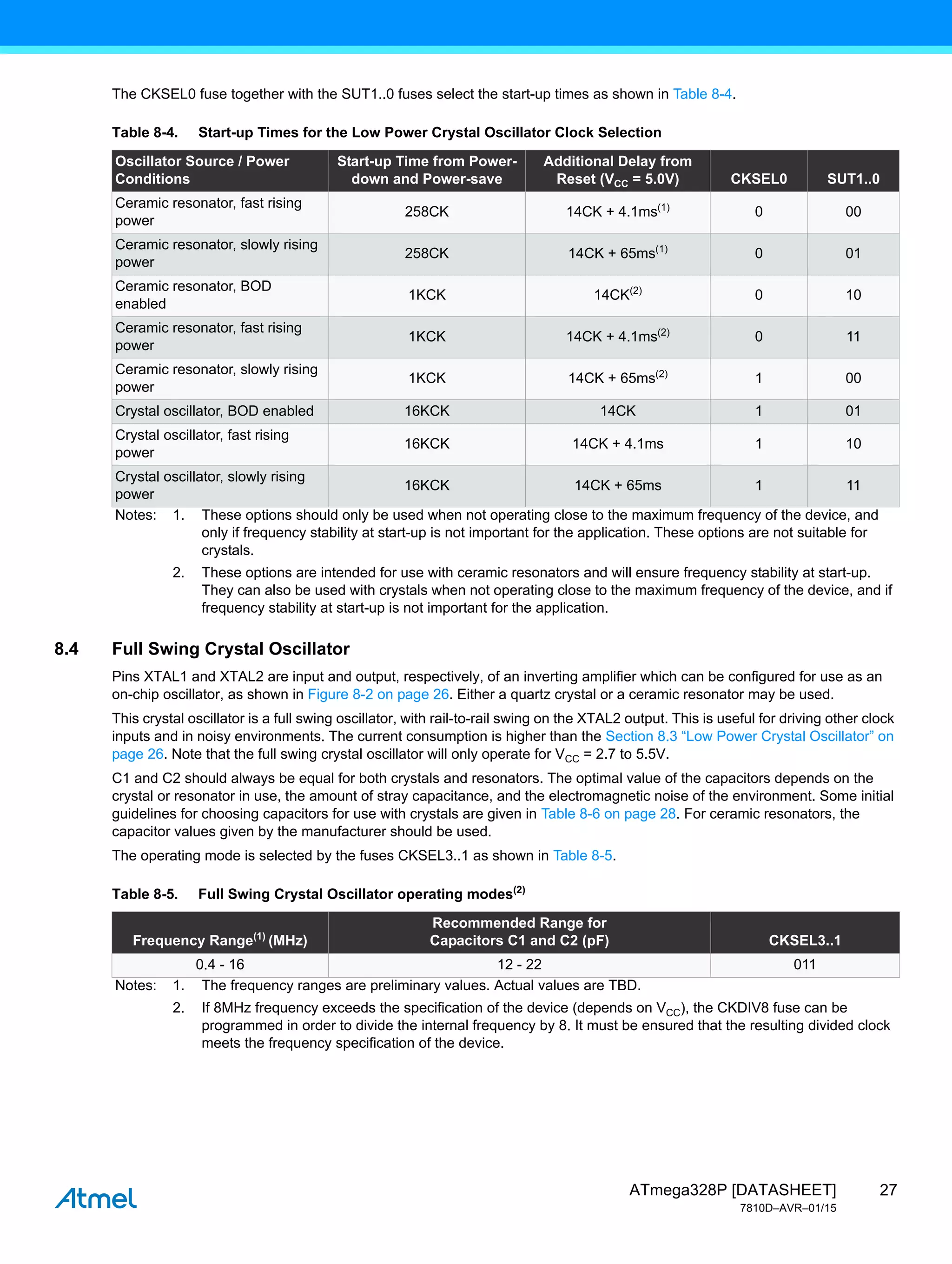 Atmel microcontrollers-a tmega328-p_datasheet | PDF