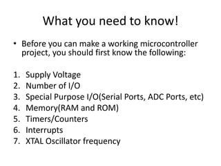 Atmel and pic microcontroller | PPTX