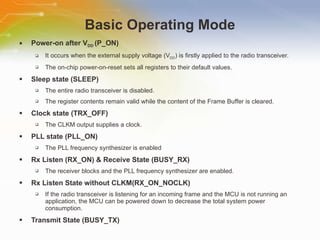 2.4G Radio Transceiver for IEEE802.15.4 and ZigBee Applications | PPT