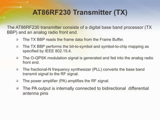 2.4G Radio Transceiver for IEEE802.15.4 and ZigBee Applications | PPT