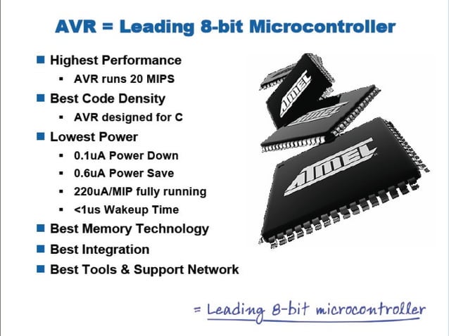 Introduction to Atmel's 8-bit AVR Microcontrollers | PPT
