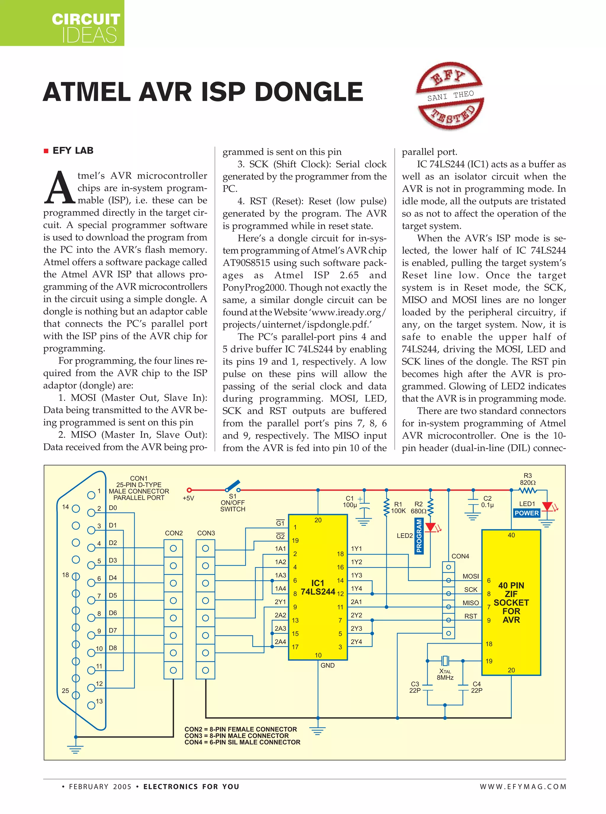 Atmel avr isp dongle | PDF Atmel avr isp dongle | PDF